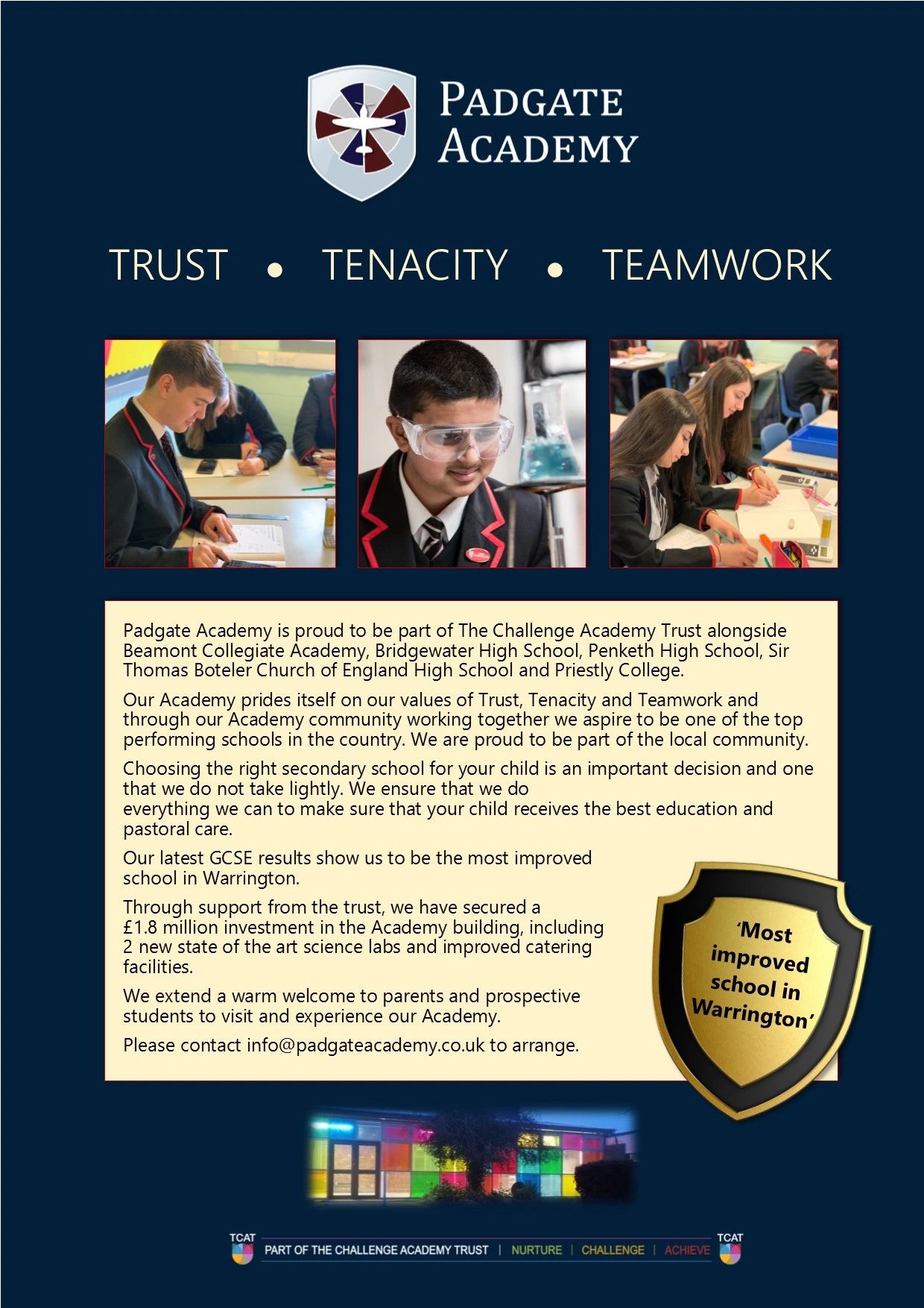 TRUST TENACITY TEAMWORK